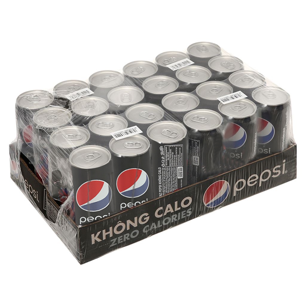 Thùng 24 lon nước ngọt Pepsi không calo 320ml. | Shopee Việt Nam