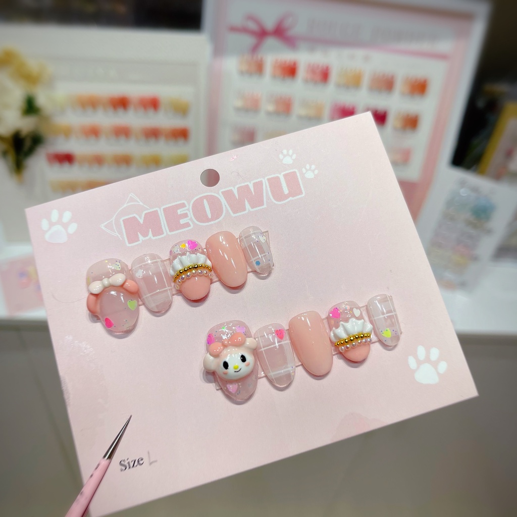 MEOWU Nail Box Thiết Kế Làm Thủ Công Vẽ Hoạt Hình Nặn Gel Nổi Phong ...