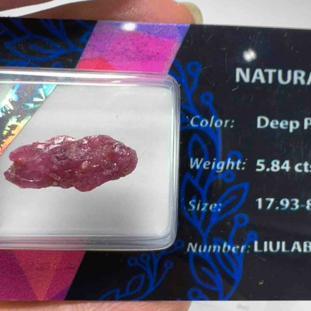 799225-TINH THỂ RUBY ( THIÊN NHIÊN ) CÓ KHOANG LỖ, ĐÃ KIỂM ĐỊNH LIULAB. | Shopee Việt Nam