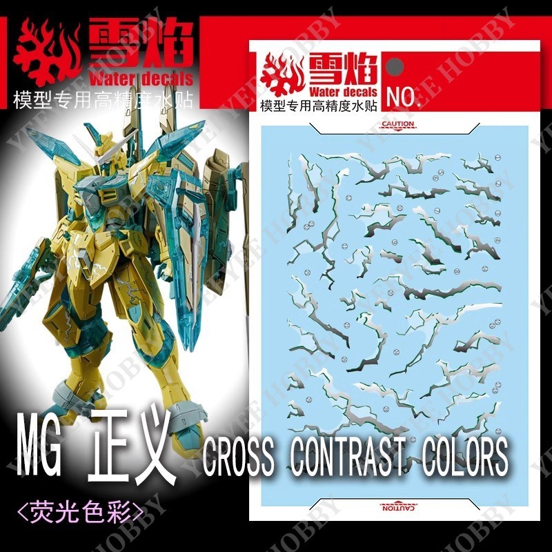 DECAL XUEYAN XY - MG-170 - DECAL NƯỚC HUỲNH QUANG CHO MÔ HÌNH 1/100 MG ZGMF-X19A JUSTICE GUNDAM ...