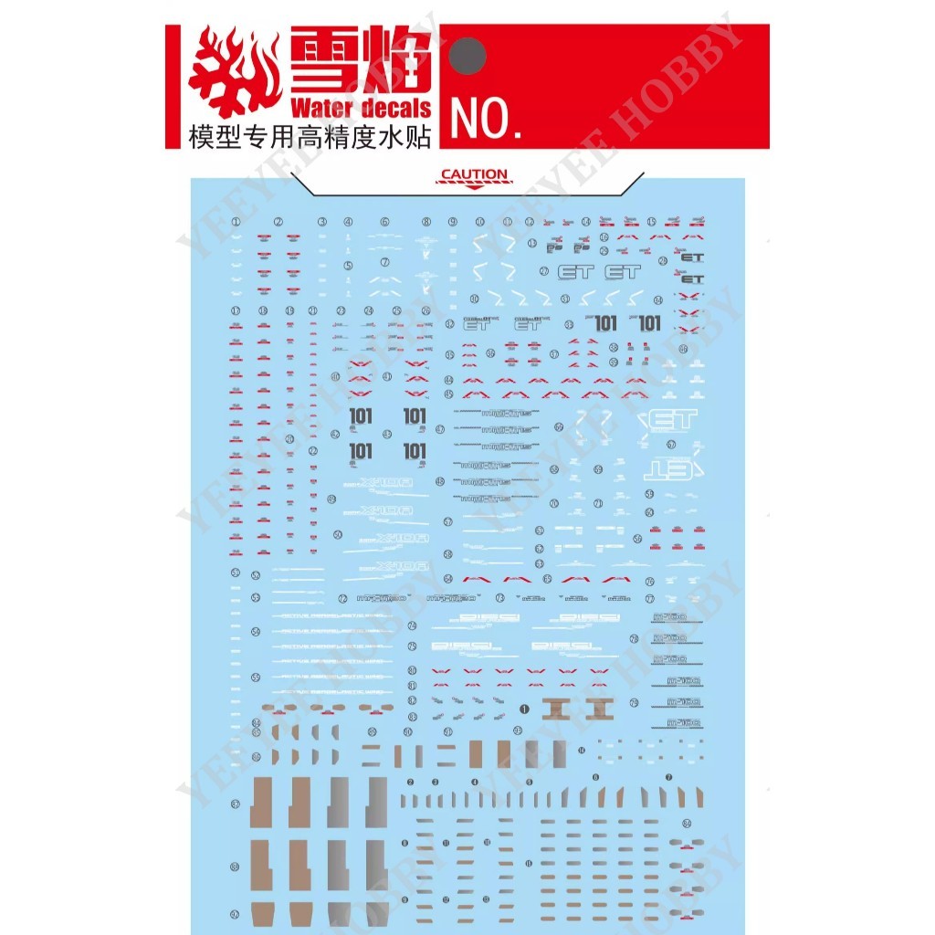 DECAL MÔ HÌNH XUEYAN XY - RG-21 - DECAL NƯỚC HUỲNH QUANG CHO MÔ HÌNH 1/144 RG ZGMF-X01A FREEDOM ...
