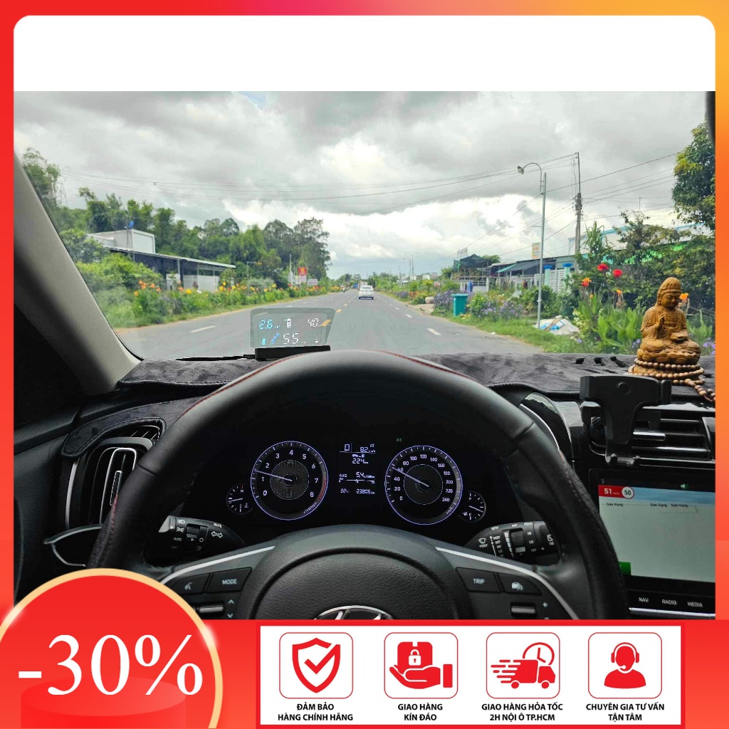 HUD chuyên dụng cho Hyundai Creta , hiển thị thông tin áp suất lốp ...