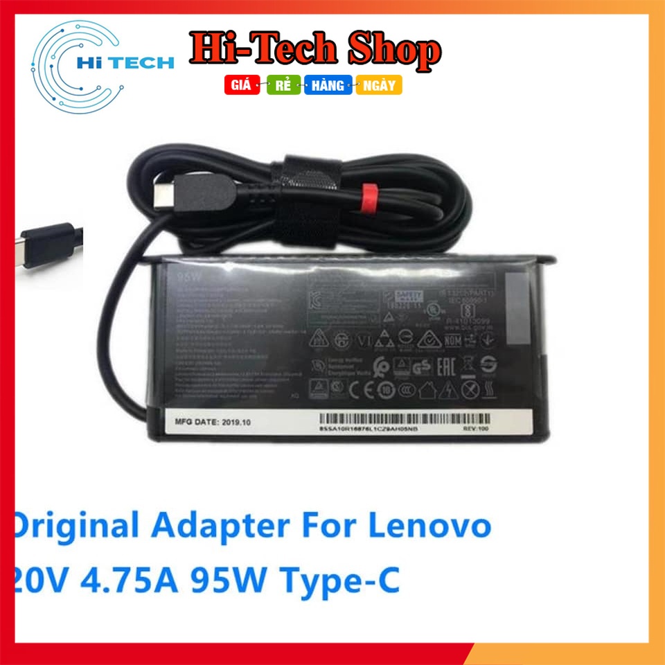 Sạc Lenovo 95W Type C Zin chính hãng Adapter Lenovo 95W USB Type C ...