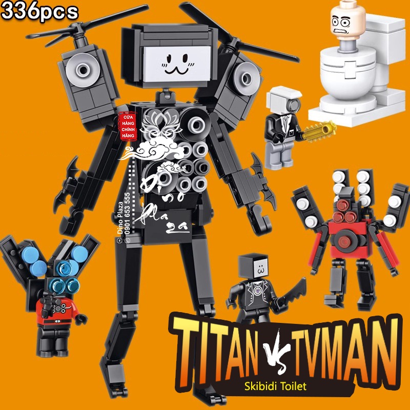 𝐋𝐞𝐠𝐨 𝐒𝐊𝐈𝐁𝐈𝐃𝐈 𝐓𝐎𝐈𝐋𝐄𝐓 𝟒 𝐈𝐍 𝟏 𝐦𝐨̛́𝐢 𝐧𝐡𝐚̂́𝐭 - Titan tiviman, Titan speaker ...