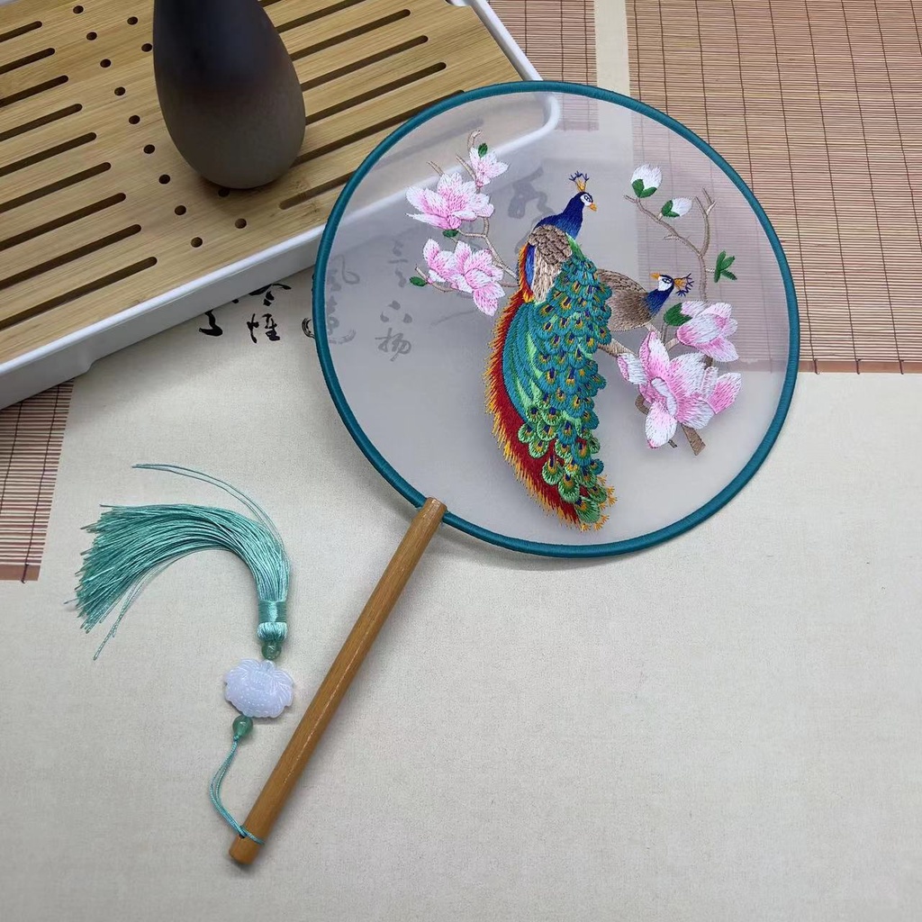 Quạt Thêu Hoa Suzhou Hai Mặt Xinh Xắn Cho Nữ | Shopee Việt Nam