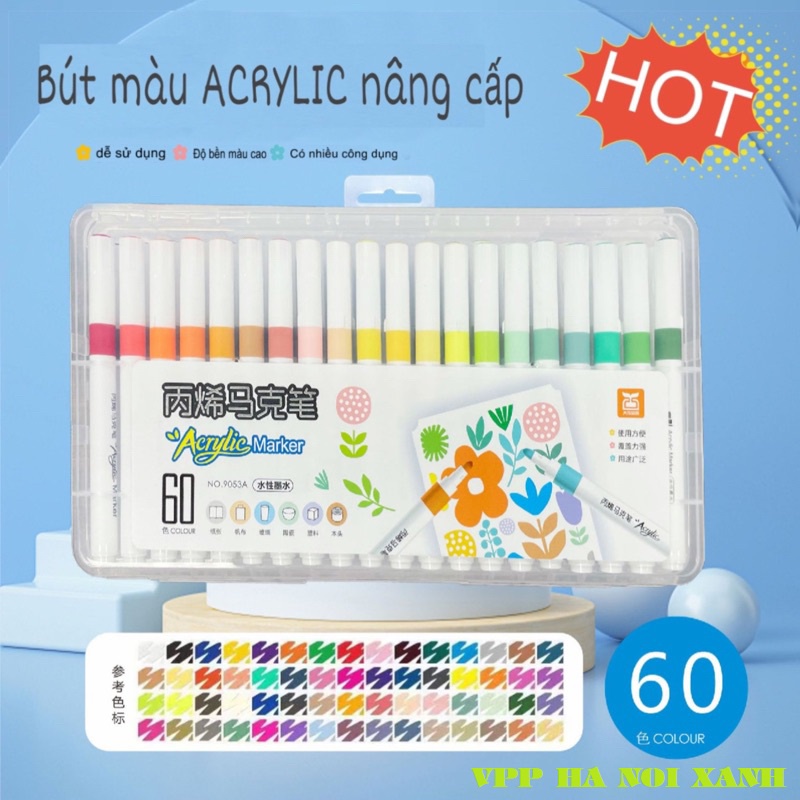 Hộp 80 màu acrylic maker vẽ lên mọi chất liệu | Shopee Việt Nam