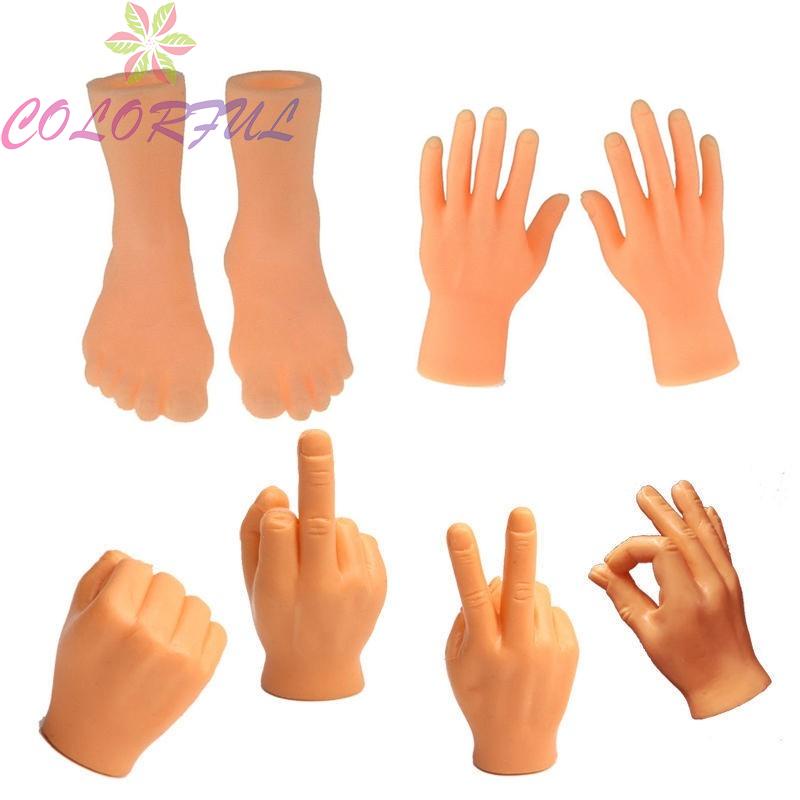 【COLORFUL】Mini Hands Toy Toys Finger Small Hand Creative Funny Mini ...
