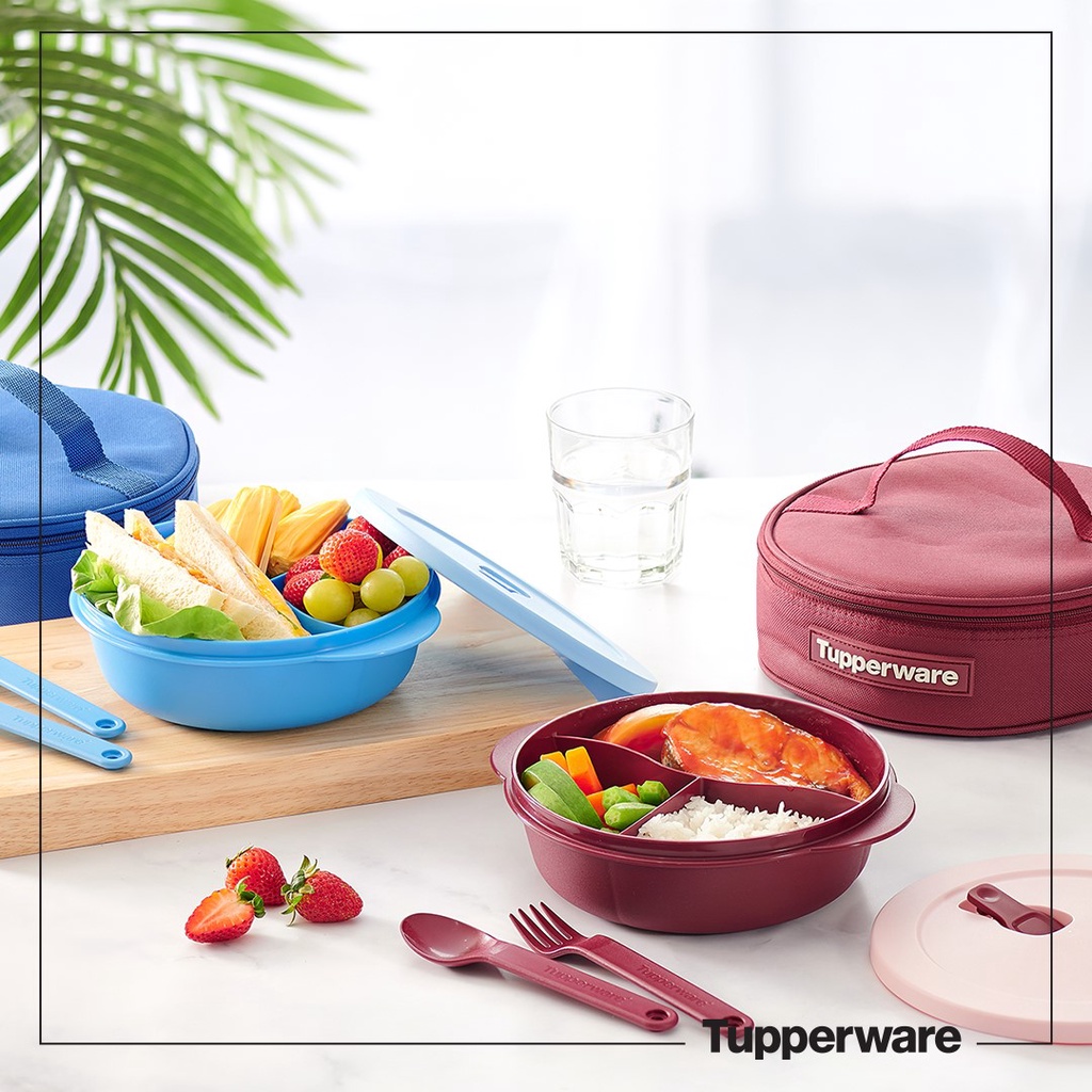 Bộ Hộp Cơm Dùng Trong Lò Vi Sóng Tupperware Crystalwave Lunch Set ...