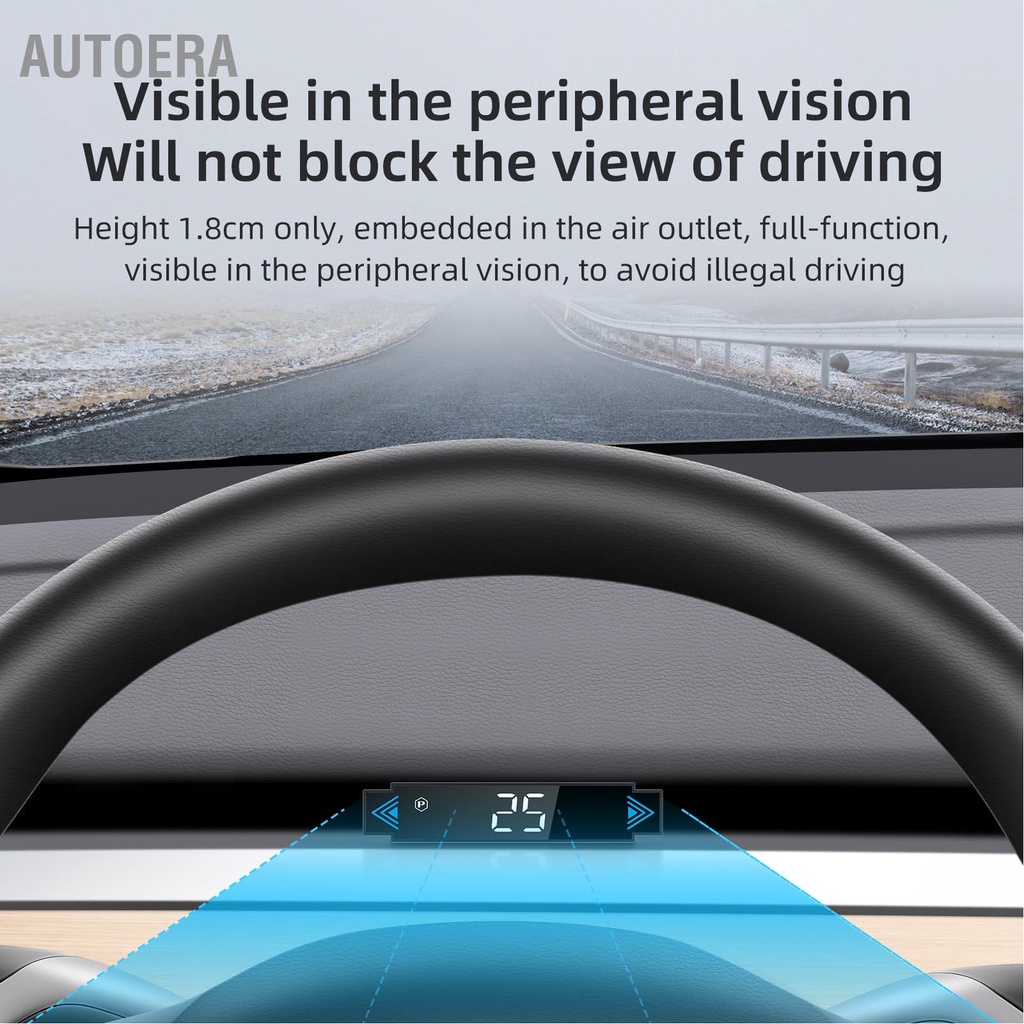 AutoERA MÀN HÌNH LCD HUD Hiển Thị Bảng Điều Khiển Đồng Hồ Tốc Độ Bánh Răng Biến Tín Hiệu Màn ...