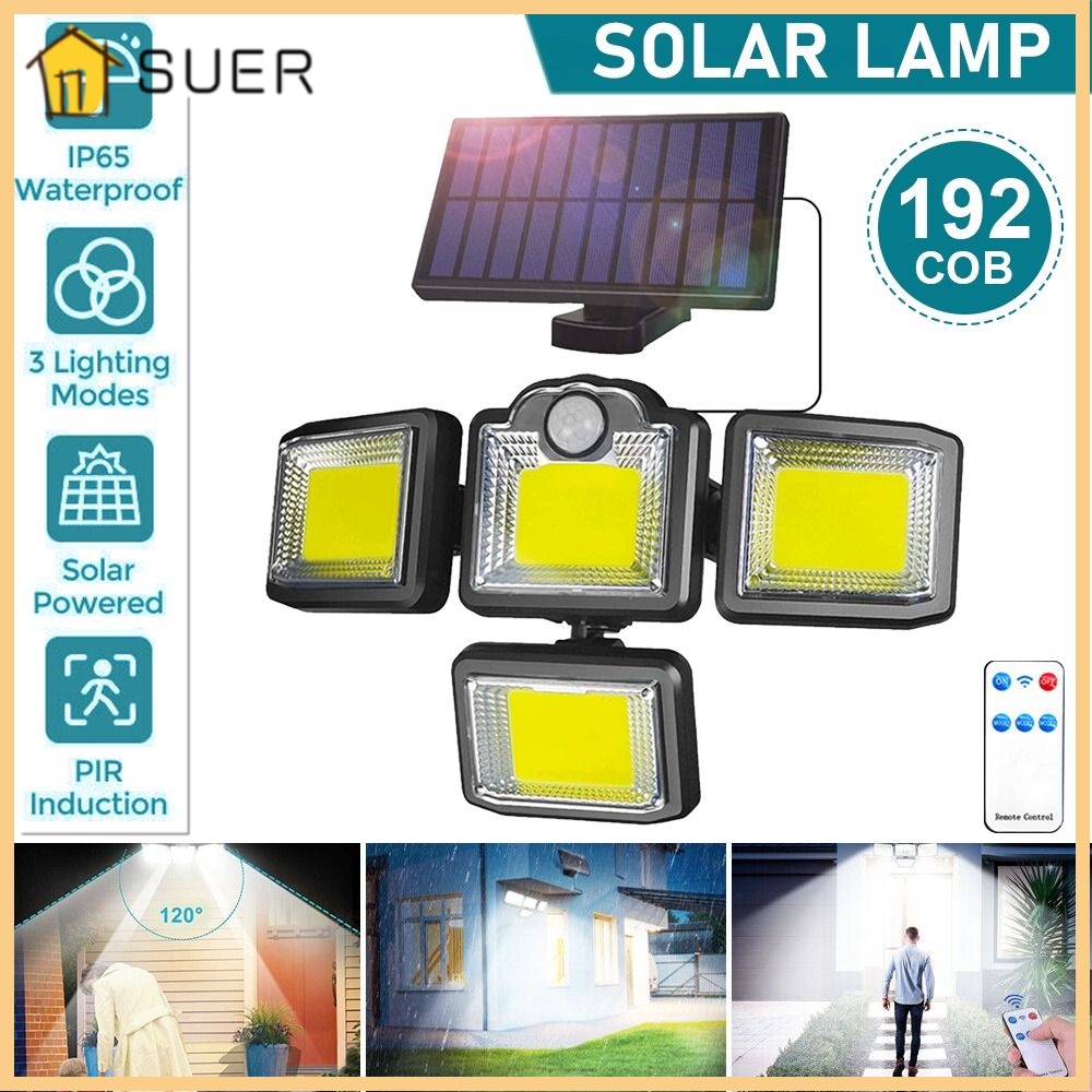Suenin Đèn led cob Cảm Biến Chuyển Động 4 Đầu 5v 3 Chế Độ 198 led Gắn Tường Sử Dụng Năng Lượng ...