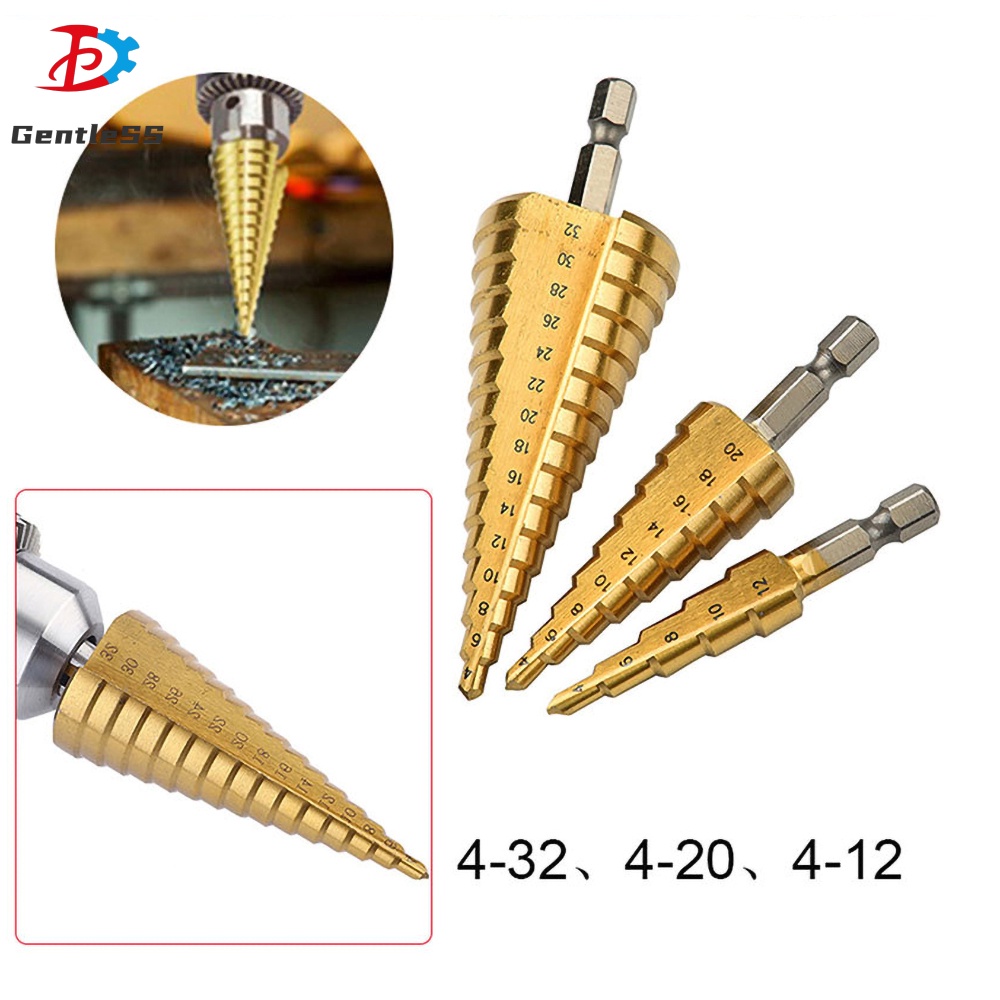Mũi Khoan Bước 4-12 4-20 4-32 hss Tốc Độ Cao Bằng Thép Titan | Shopee Việt Nam