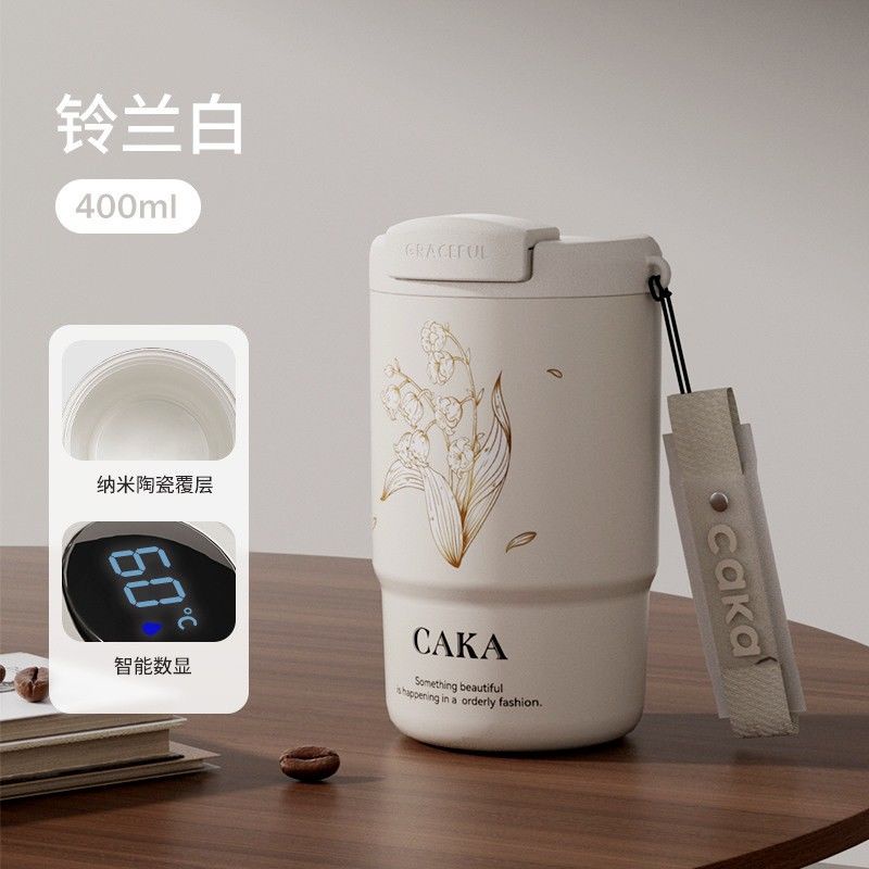 【LUCKY】CAKA gốm lót phích cốc cốc cà phê cốc bằng thép không gỉ 304 cốc ...