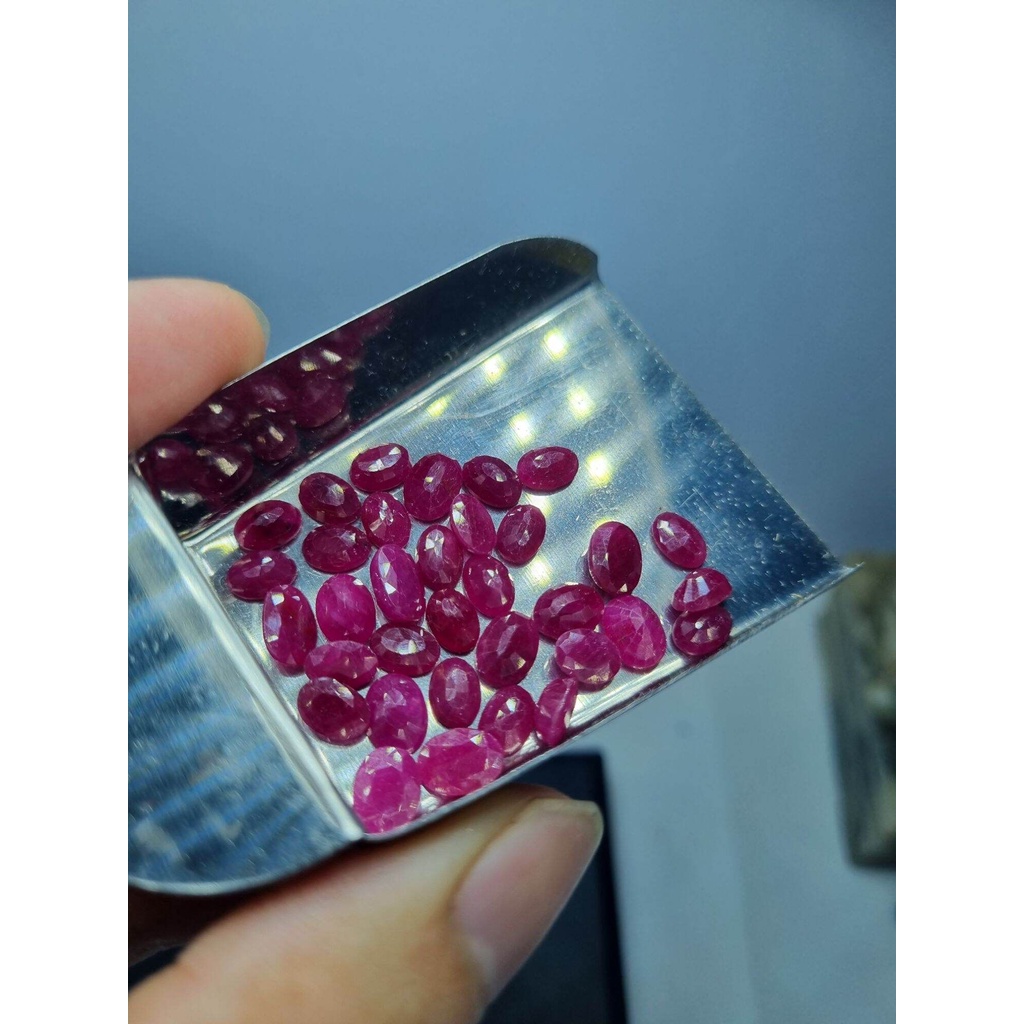 105- ĐÁ RUBY NAM PHI CẮT GIÁC ( THIÊN NHIÊN)chú ý không xử lý keo hay ...