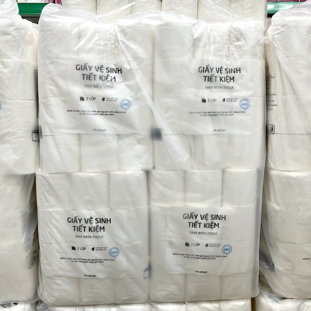 [Combo 4 Lốc] Lốc 24 Cuộn Tiết Kiệm - Giấy Vệ Sinh Tiết Kiệm Choice L 2 ...