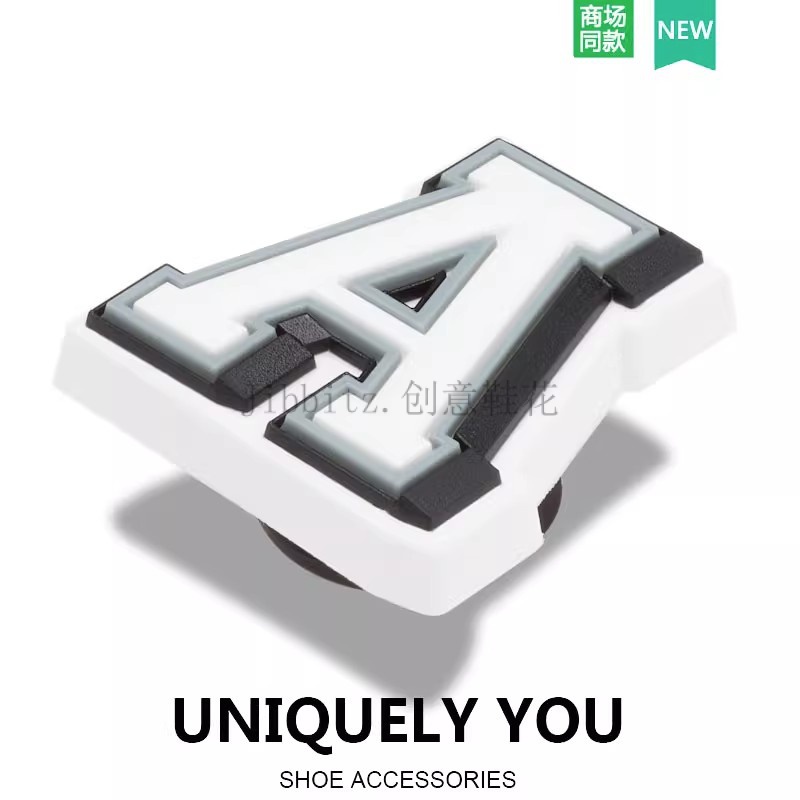 sticker dép crocs Numeric English letters jibbitz crocs sticker gắn dép ...