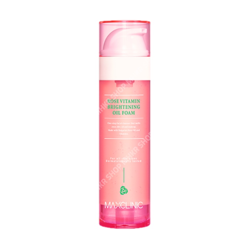 MAXCLINIC Rose Vitamin Brightening Oil Foam 110g | Shopee Việt Nam