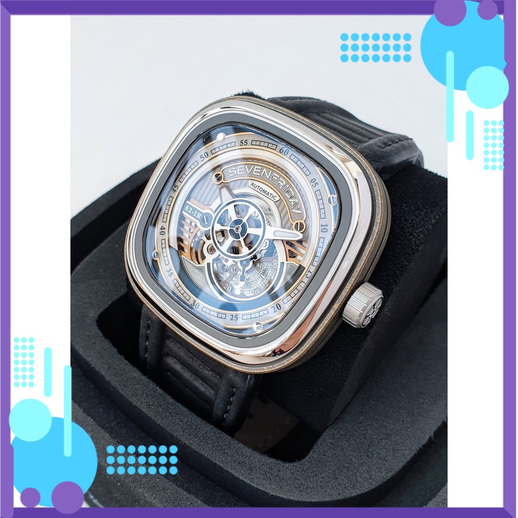 Đồng hồ nam chính hãng SevenFriday S2/01 - Máy cơ tự động Thụy Sĩ - Kính Sapphire Bảo Hành 12 ...