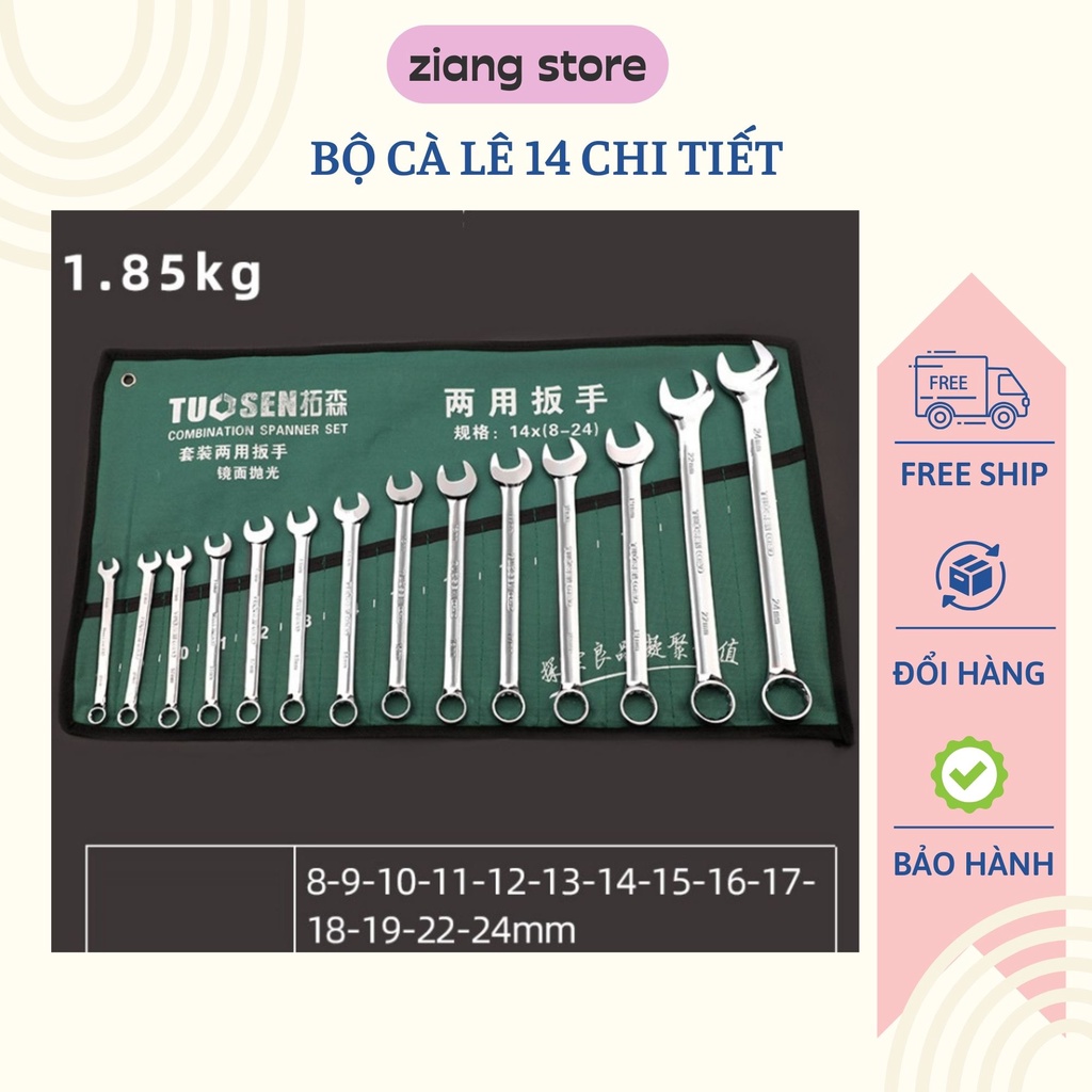 Bộ cờ lê Tuosen 14 chi tiết (8mm-24mm) | Shopee Việt Nam