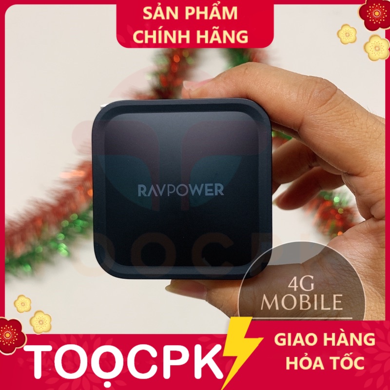 [BẢN QUỐC TẾ] Củ sạc Ravpower 65W 2 cổng type C Pd và USB Model RP-PC133 - bảo hành 12 tháng ...