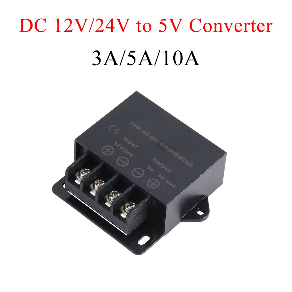 Mini DC 12V-24V sang 5V 3A / 5A / 10A / 15APower Bộ chuyển đổi IP68 Bảo vệ Buck Bộ điều chỉnh ...