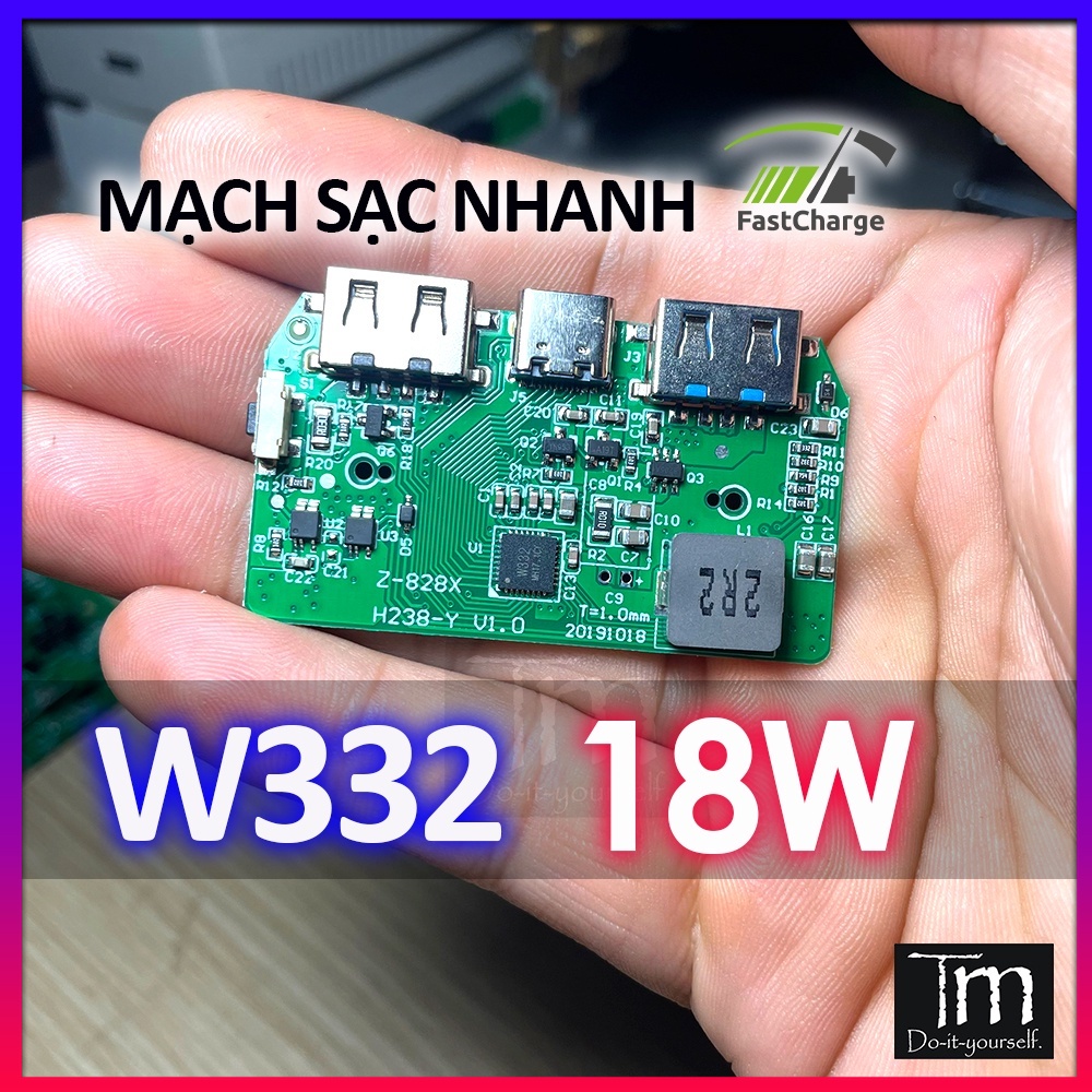 Mạch Sạc Dự Phòng Sạc Nhanh 18W - W332 Mạch Mới | Shopee Việt Nam