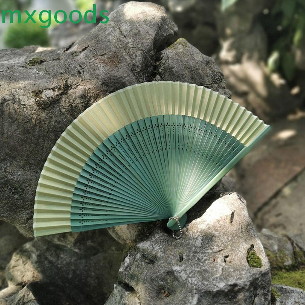 Mxgoods Quạt Xếp Cầm Tay Bằng Nhựa Màu gradient Phong Cách Nhật Bản | Shopee Việt Nam