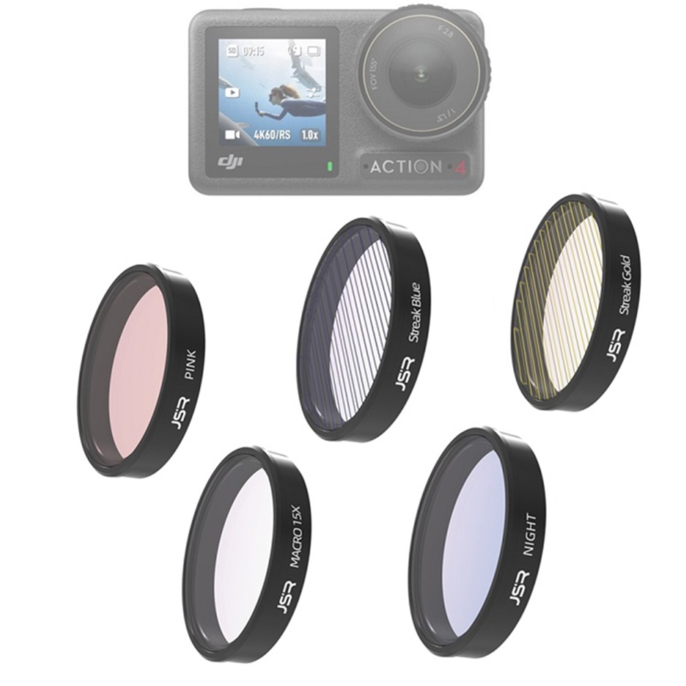 Action5 Action4 Action3 UV CPL Star Night Gold Streak 1 / 4 Bộ lọc ống kính thủy tinh phun sương ...