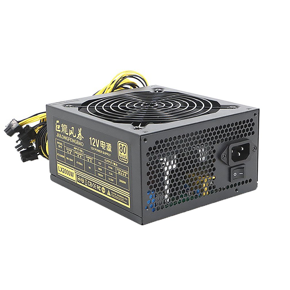 【adorb2】2000W 4U Mining Power Supply Miner Graphics Card For Mining 180 ...