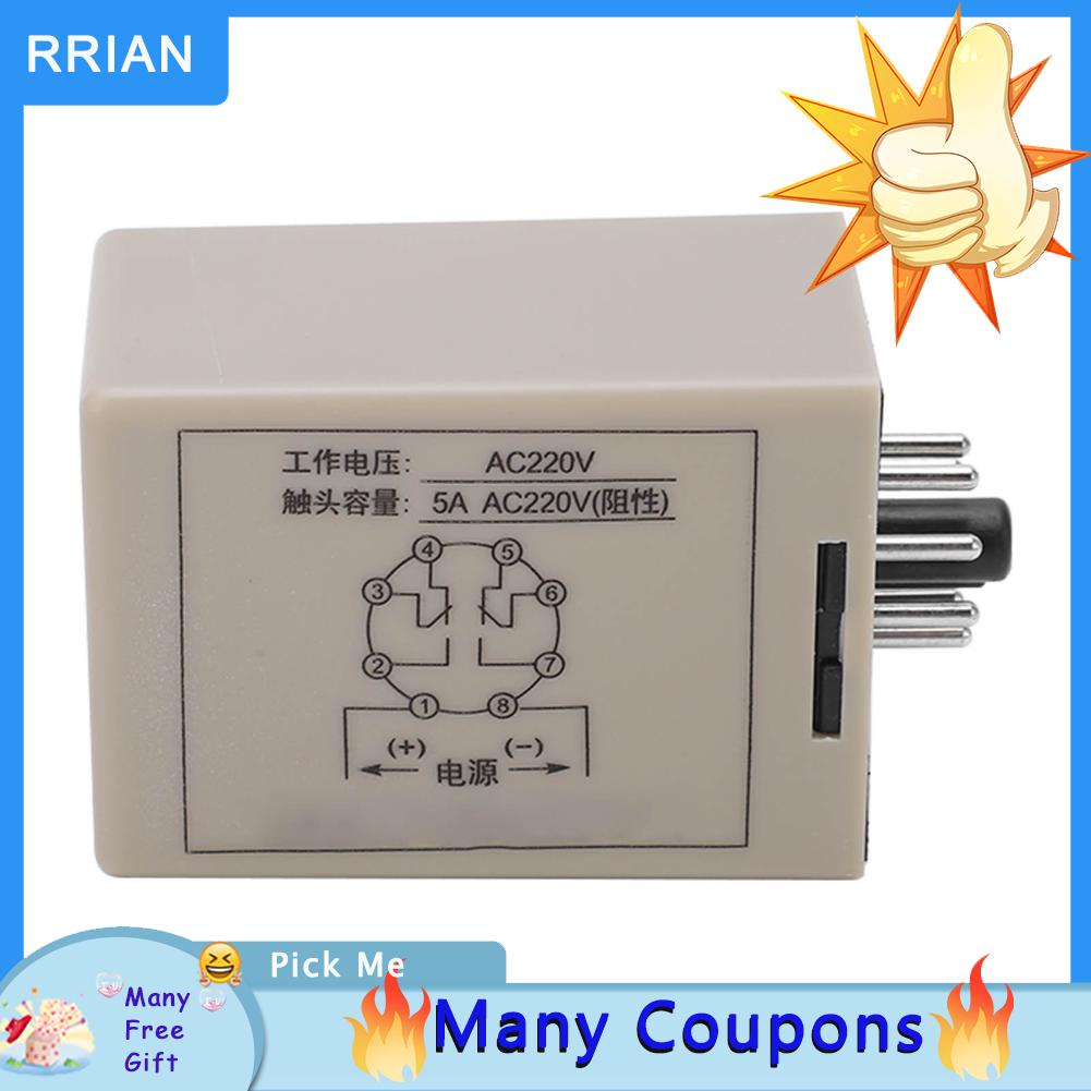 Rrianfo Flasher Relay Time Delay Timer 8 Pin 1S Infinite Loop 5A AC ...