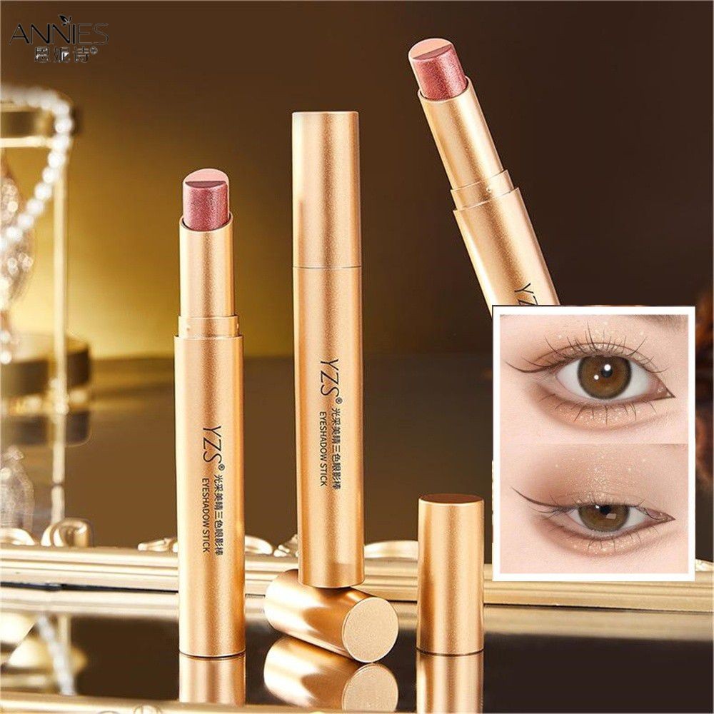Bút Kẻ Mắt Dạng Thỏi 3 Màu Yzs Pearlescent Matte Lâu Trôi Không Thấm Nước, Lâu Trôi, Nhũ Lấp ...