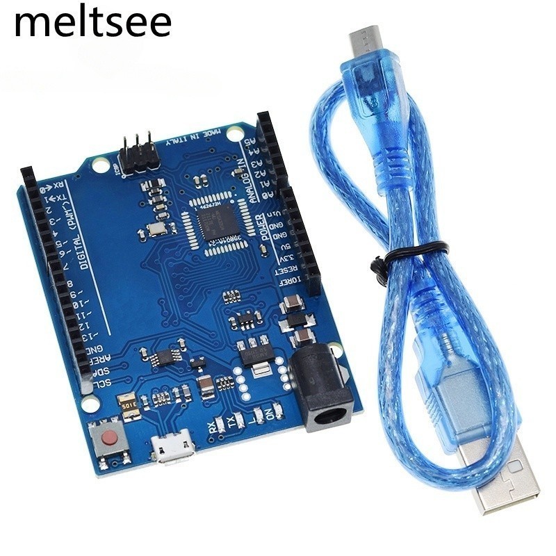 126 Bảng bo mạch vi điều khiển Leonardo R3 Atmega32U4 kèm cáp USB cho ...