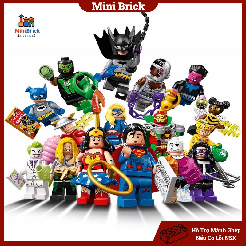 Super Heroes Mô hình Lắp ráp Minifigures Marvel DC Comic Iron Man WM6063 KT1071 Minibrick ...