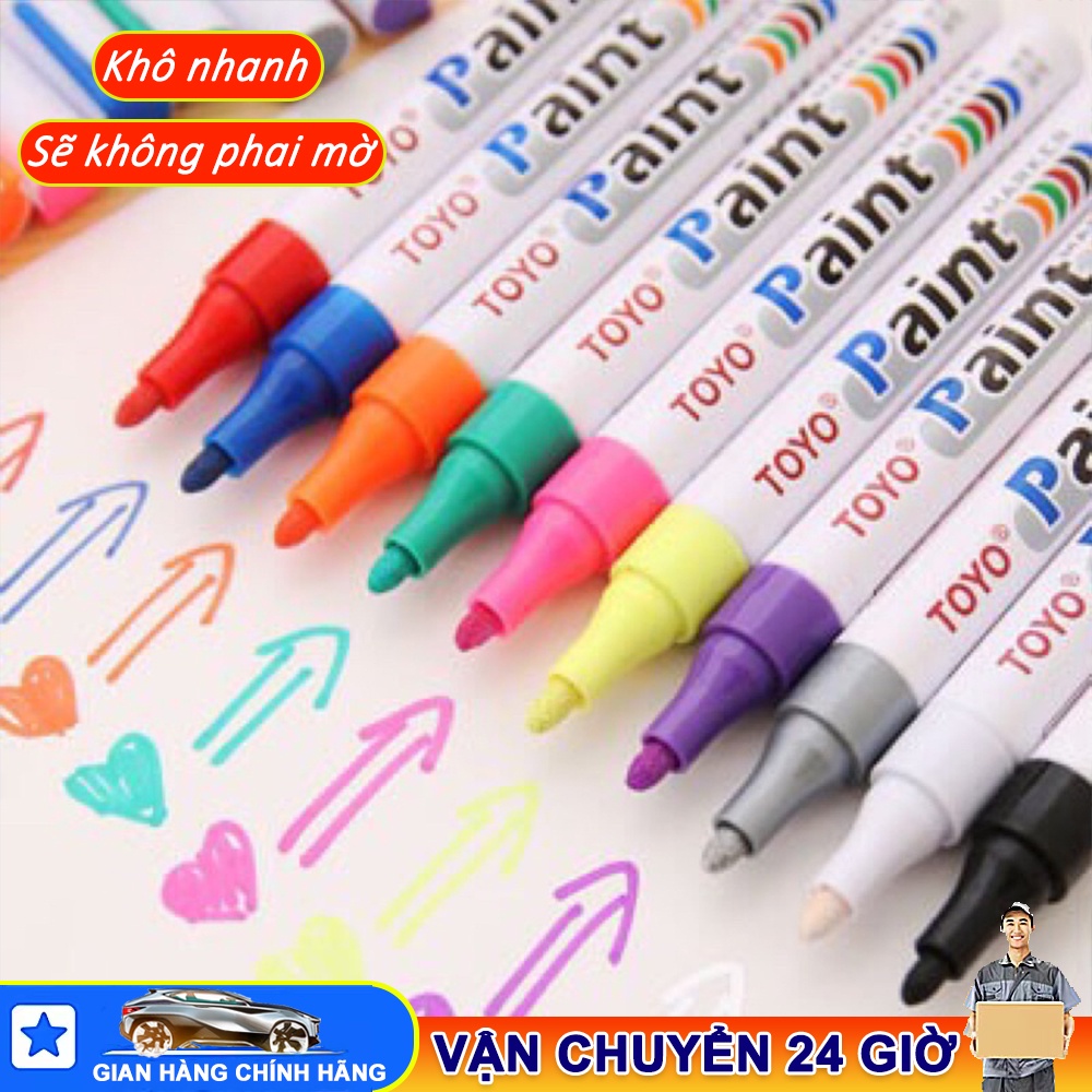 Bút sơn 1mm dùng sơn trang trí lốp ô tô, bút sơn TOYO SA101 - LAMJAD ...