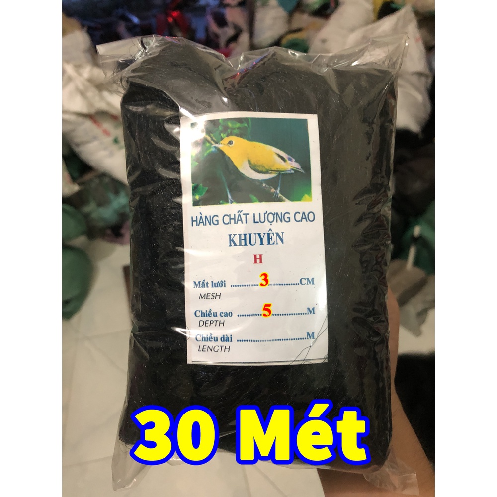 Lưới Bẫy Chim Khuyên, Chim Ri, Sắc Ô, Mắt 3 Phân Cao 5m 5 Dây 4 Túi ...