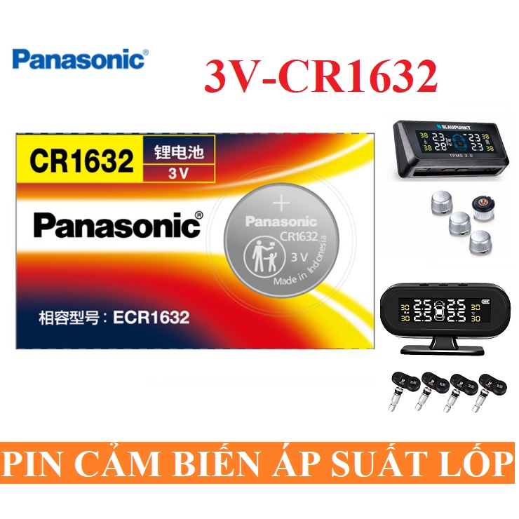 Pin cảm biến áp suất lốp PANASONIC CR1632 3V lithium HÀNG CHÍNH HÃNG MỚI 100% FULL BOX | Shopee ...