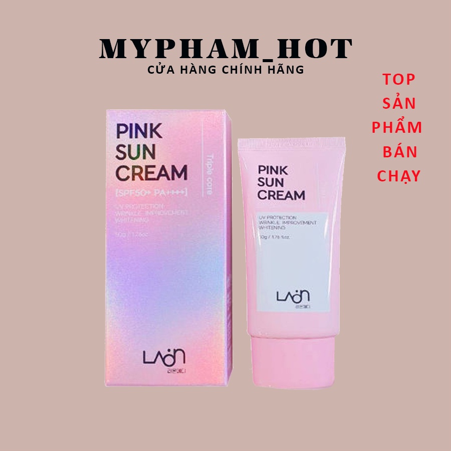 Kem Chống Nắng Phổ Rộng PINK SUN CREAM LAONMEDI chống được cả tia UVAUV vừa dưỡng trắng chống ...