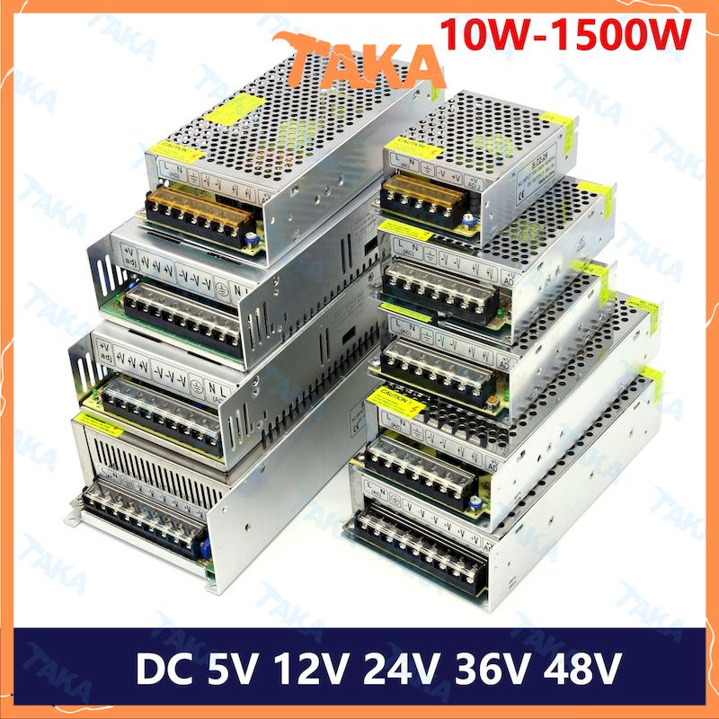 Nguồn tổ ong, nguồn tổng 5V 12V 24V dòng đầu ra đa dạng từ 2A 3A 5A 6A 10A 30A lắp Camera LED ...