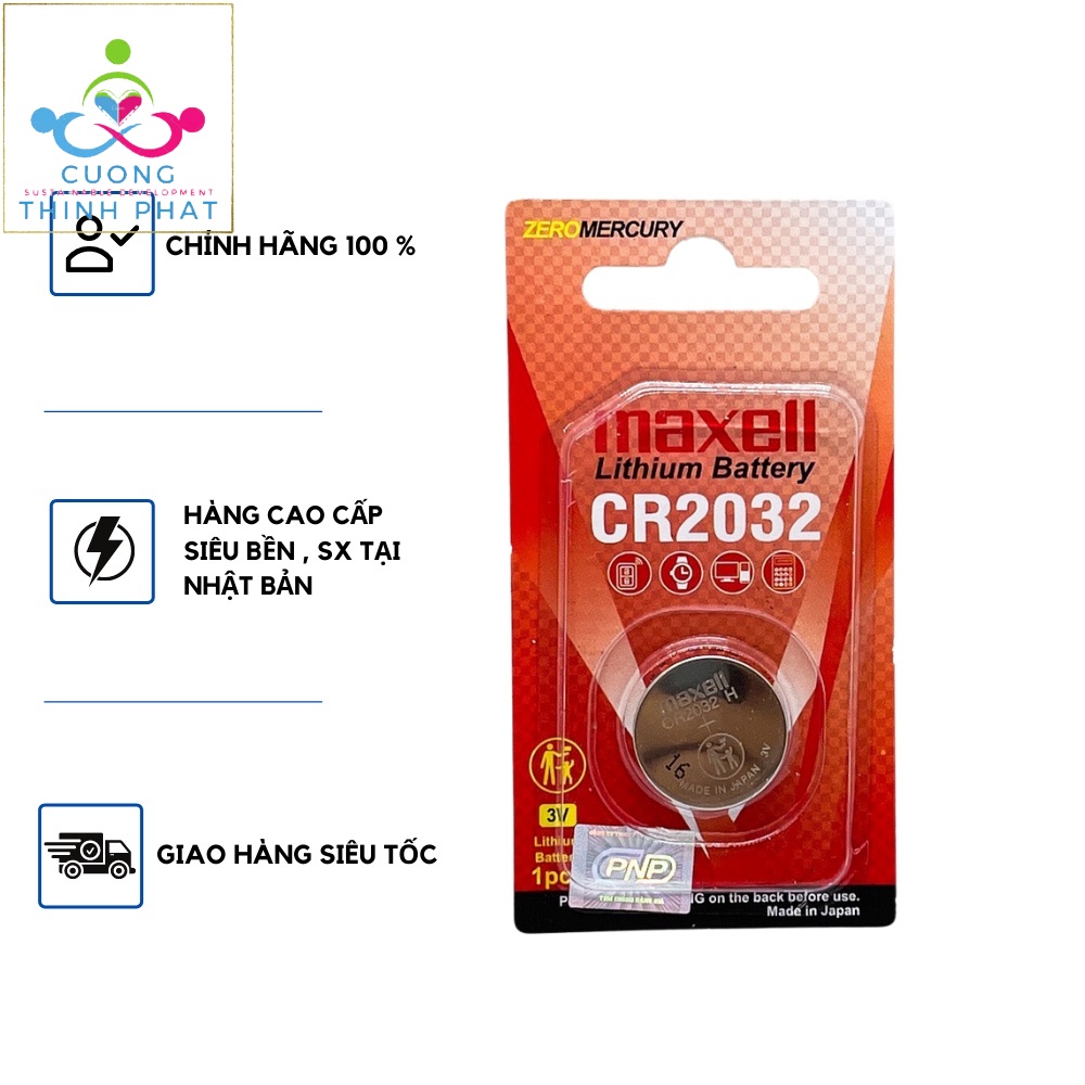 Pin CR2032 Lithium 3V Maxell cao cấp Made In Japan - Hàng chính hãng ...