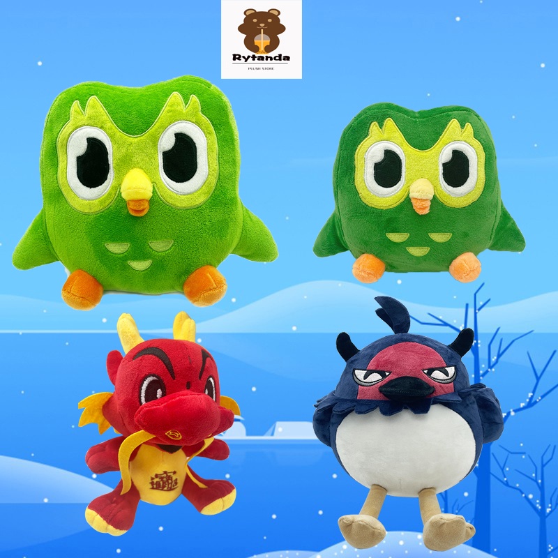 Rytanda Duolingo Plushie Duo 10 Year Anniversary Green Owl Đồ chơi sang ...