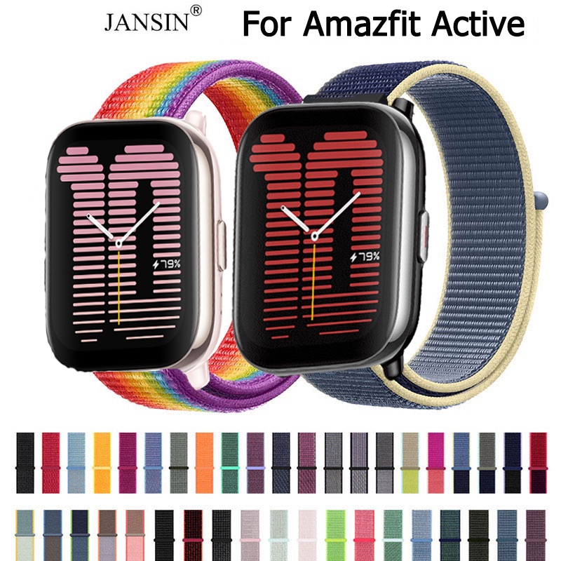 Dây đeo đồng hồ JANSIN bằng nylon cho Amazfit Active | Shopee Việt Nam