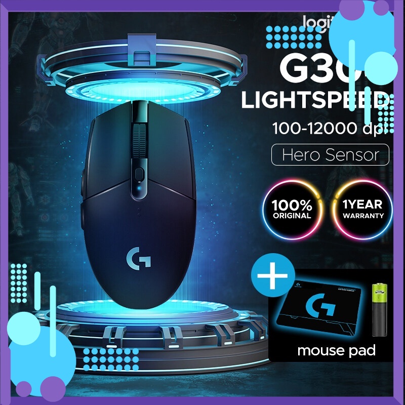 Chuột Gaming Không Dây Logitech G304 Nhẹ, 6 Nút Lập Trình, Onboard ...