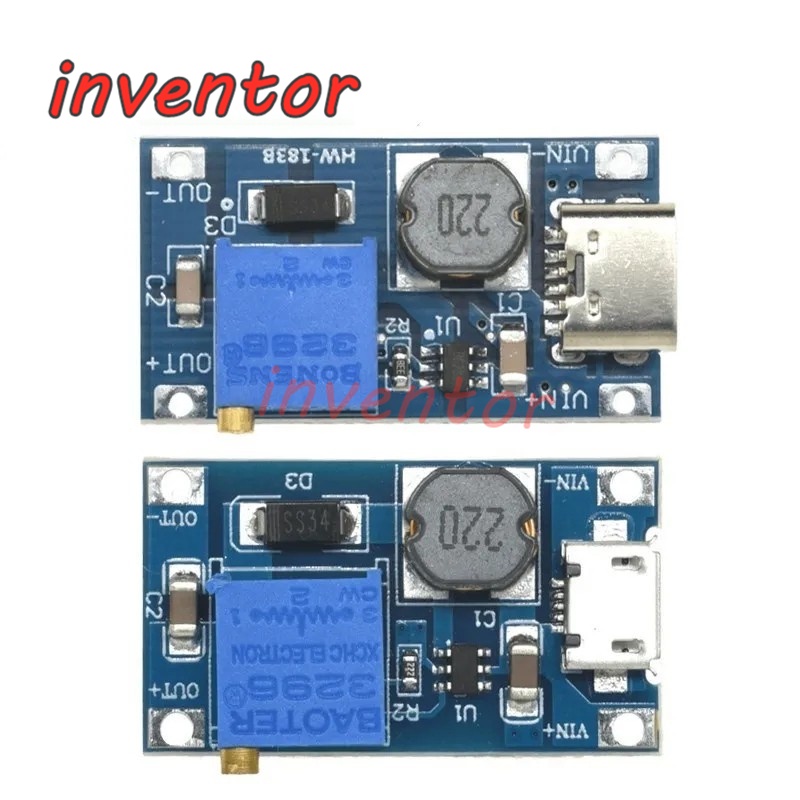 Bộ 5 Mô Đun Tăng Áp dc-dc 2 / 24v liter 5 / 9 / 12 / 28v mt3608 2a | Shopee Việt Nam