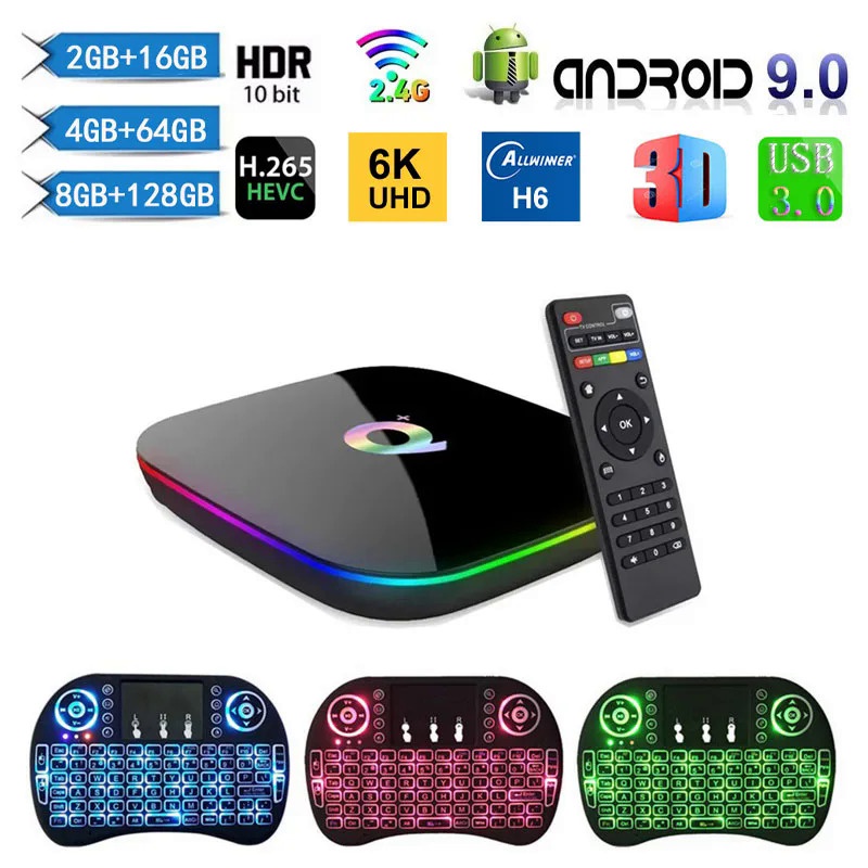 Đầu tv box android 9 iptv 8gb 128gb allwinner h6 ChấT LượNg Cao Máy ...