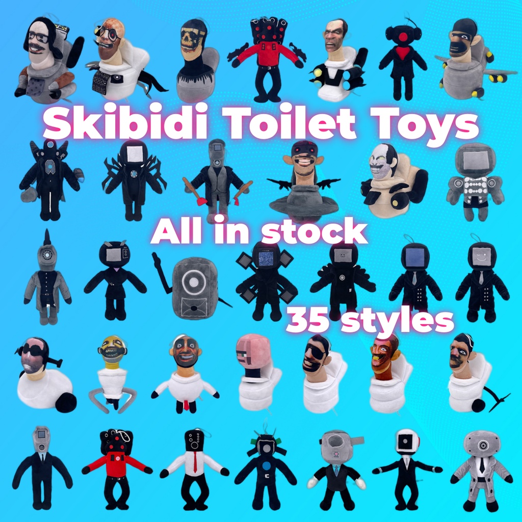 🔥48 giờ vận chuyển🔥 Skibidi Toilet Plush Toy Đồ Chơi Búp Bê Trượt Tuyết ...