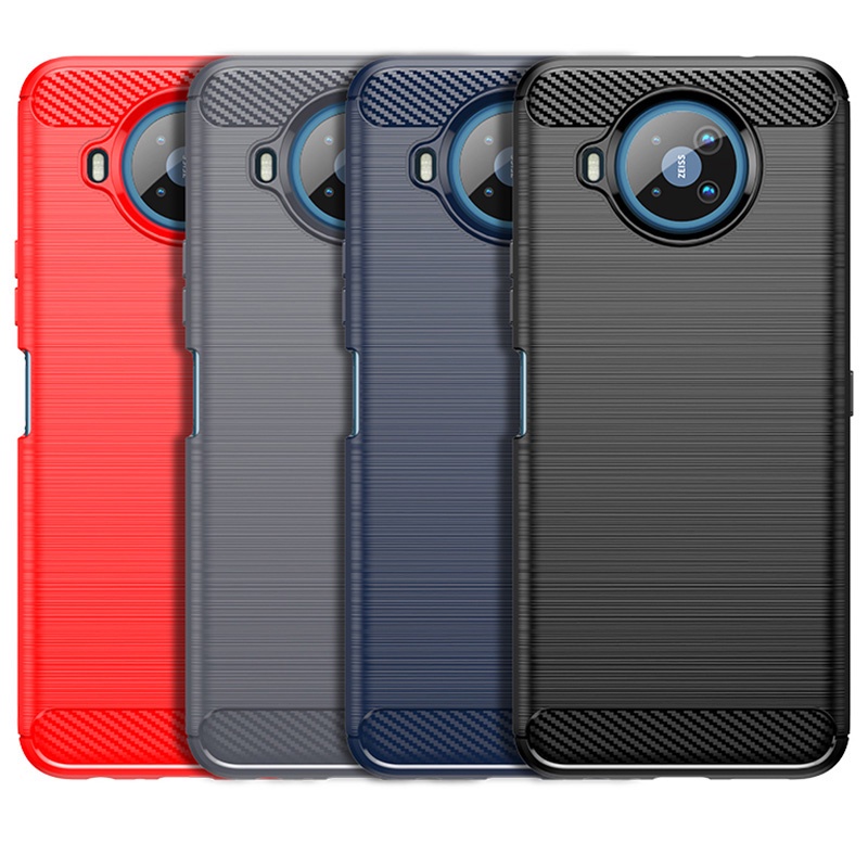Ốp Điện Thoại tpu Sợi carbon Chống Sốc Cho nokia 8.3 5.3 2.3 5.4 3.4 2. ...