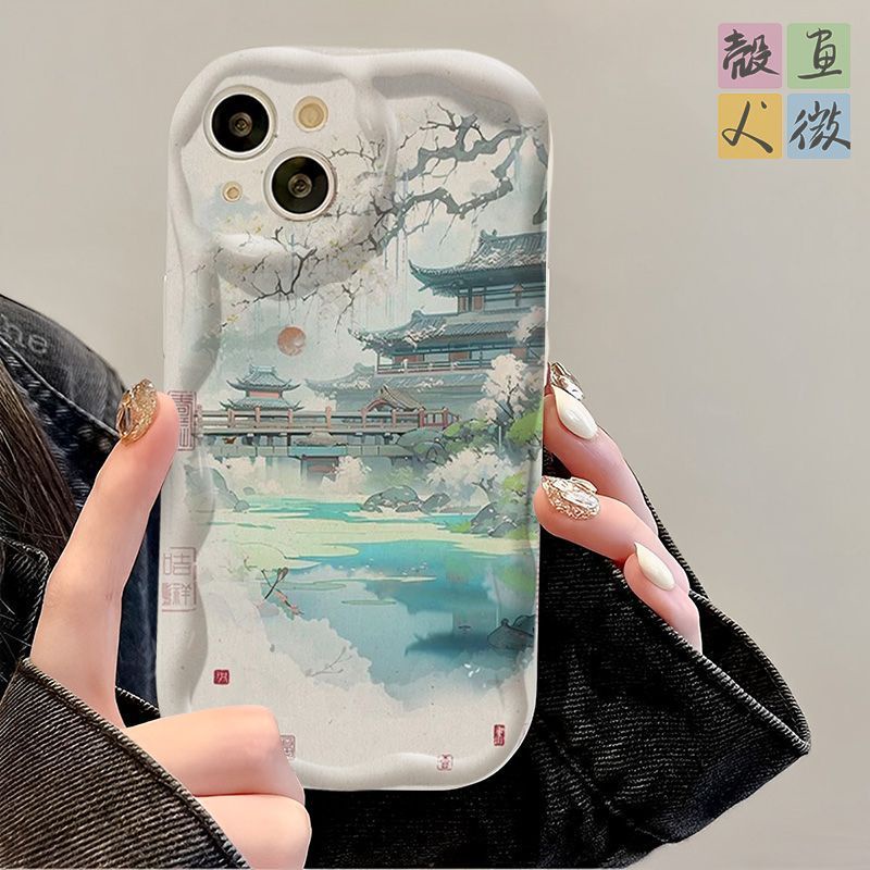 Ốp Điện Thoại Silicon Hình Tranh Phong Cảnh Trung Hoa Cho IPhone 11 ...