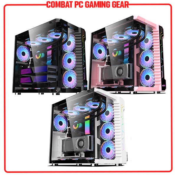 Case Máy Tính MIK LV07 RGB BLACK/WHITE/PINK | Shopee Việt Nam