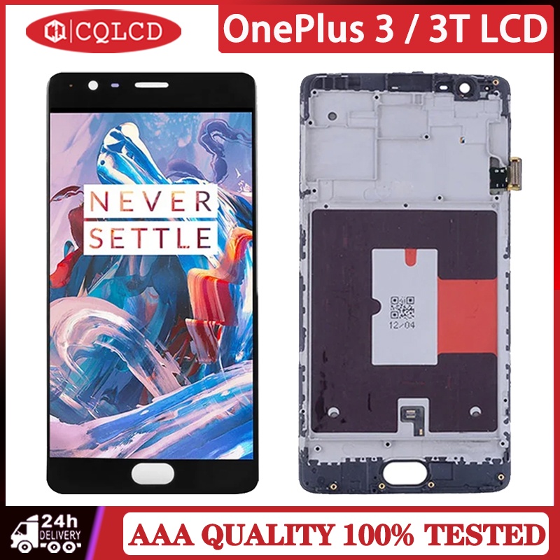 Dành Cho Oneplus 3 3T LCD A3000 A3010 A3003 Màn Hình Hiển Thị Màn Hình Cảm Ứng Lắp Ráp Với Khung ...