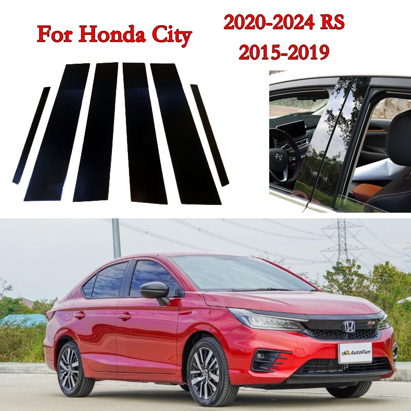 Honda City Miếng Dán Màu Đen Bóng Trang Trí Cửa Sổ Xe Hơi rs g5 gm2 gm3 ...