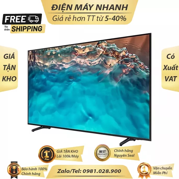 Smart Tivi Samsung 4K 50 inch UA50BU8000 - Mới 100% CBX | Shopee Việt Nam